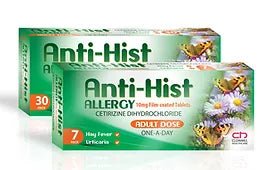 ANTI HIST ALLERGY 10MG 7 TABS